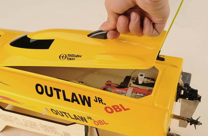 Łódź Outlaw JR OBL RTR - Thunder Tiger (Bezszczotkowy, Żółty)
