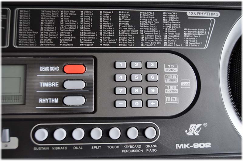 Profesjonalne Organy Keyboard 61klaw MK-902 LCD MIDI Nauka Gry